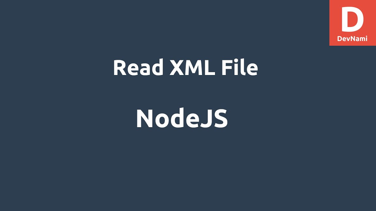 NodeJS Read XML File