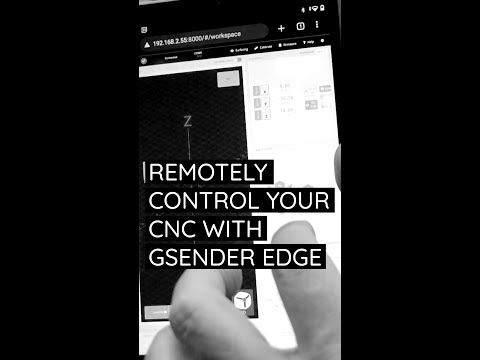 How to setup gSender Edge to use your CNC machine remotely #shorts