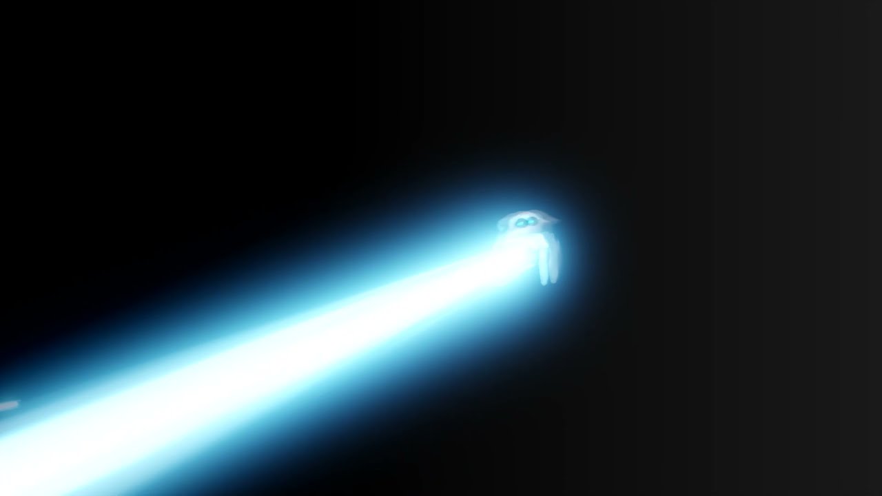 Gaster Blaster Beam (Blender Animation)
