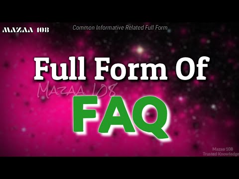 Full Form of FAQ | FAQ full form | Full Form FAQ | FAQ Stands for | FAQ ka matlab | FAQ Means #faq