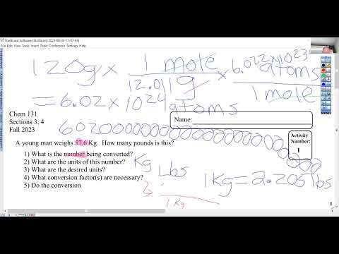 c131 F23 L2 Activity 1 Kg to Lbs