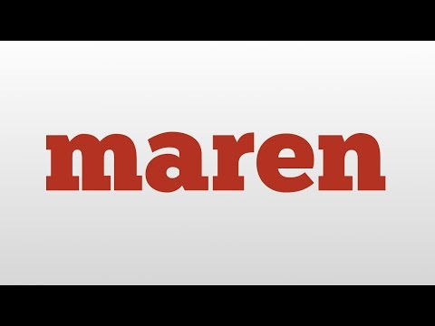 maren meaning and pronunciation