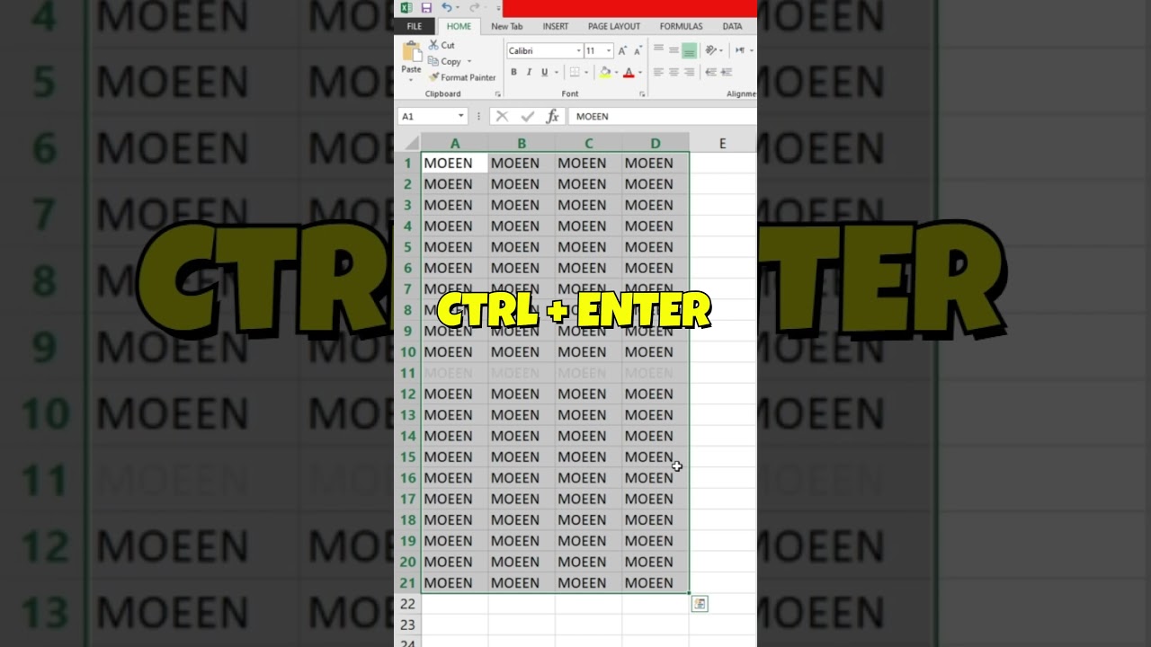 Excel Ctrl + Enter Trick You Didn't Know!