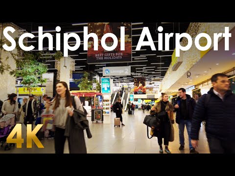 Amsterdam Airport Schiphol International Airport Netherlands walk 4k60fps 암스테르담 스키폴공항 걷기