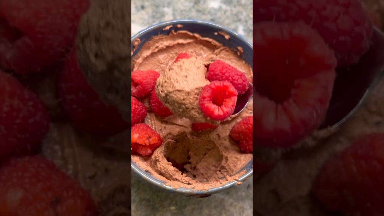 made my most viral cottage cheese recipe for dessert! #highprotein #healthydessert #cottagecheese