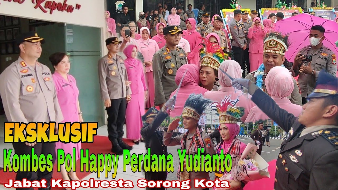 Pedang Pora Sambut Kombes Pol Happy Perdana Yudianto di Mapolresta ...