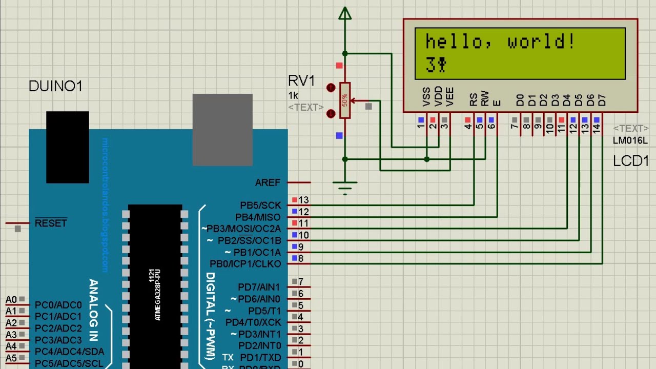 Arduino Lab07: LCD Interfacing