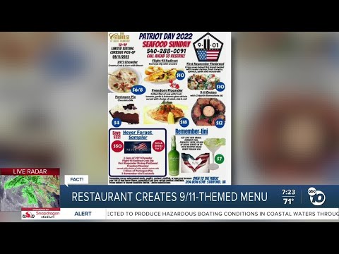 Fact or Fiction: Restaurant created special menu commemorating 9/11 people found insensitive?