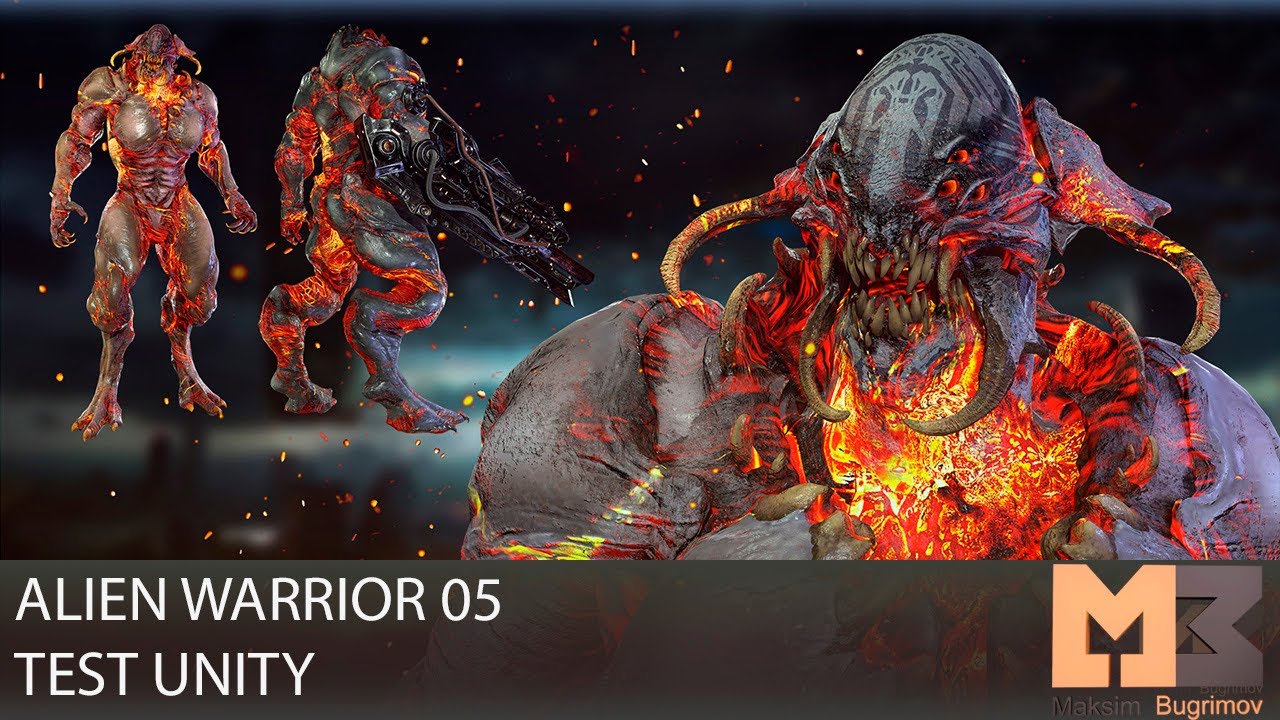 Alien Warrior 05 Test Epic Skeleton In Unity