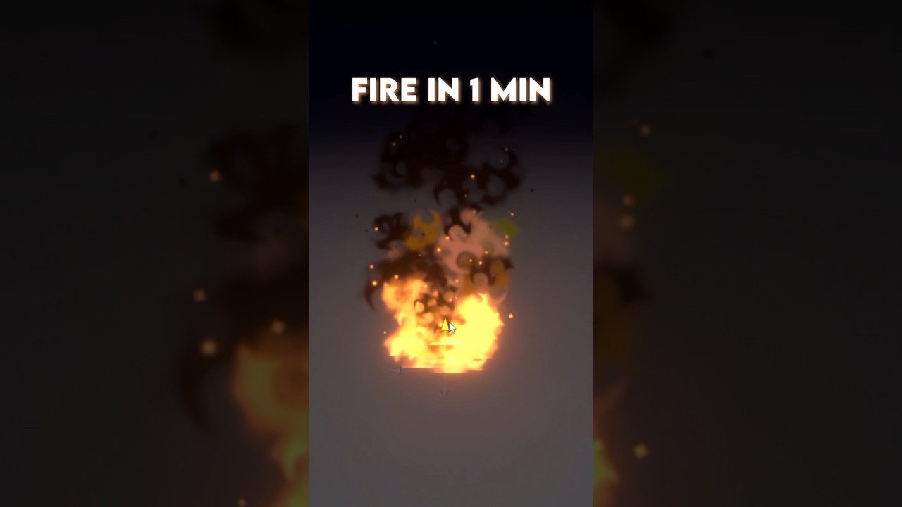 Fire in 1 min! #unity #gamedev #vfx