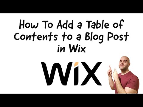 How To Add a Table of Contents to a Blog Post in Wix