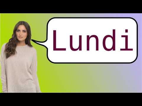 How to say monday in French?