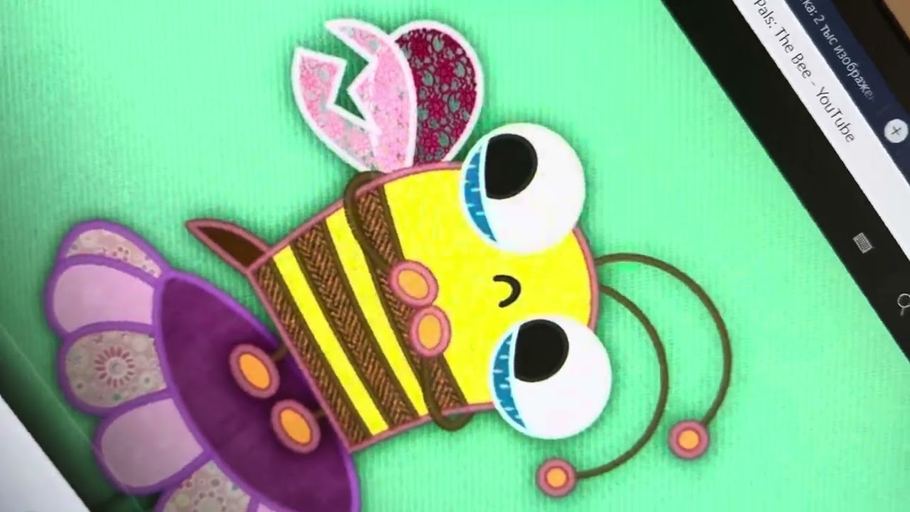 Patchwork Pals: The Bee is Sad 🐝😢 and Meets Raccoon 🦝 and Walrus. 🦦