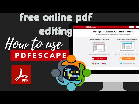Free PDF Editor for Teachers - No software needed