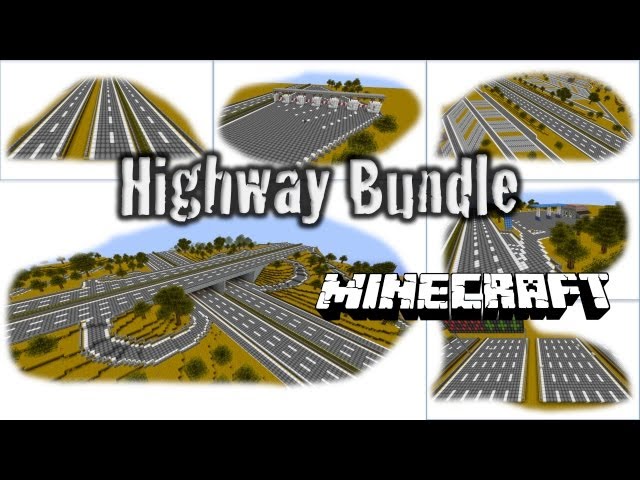 Highway (Autobahn) Bundle v1.0 Minecraft Map