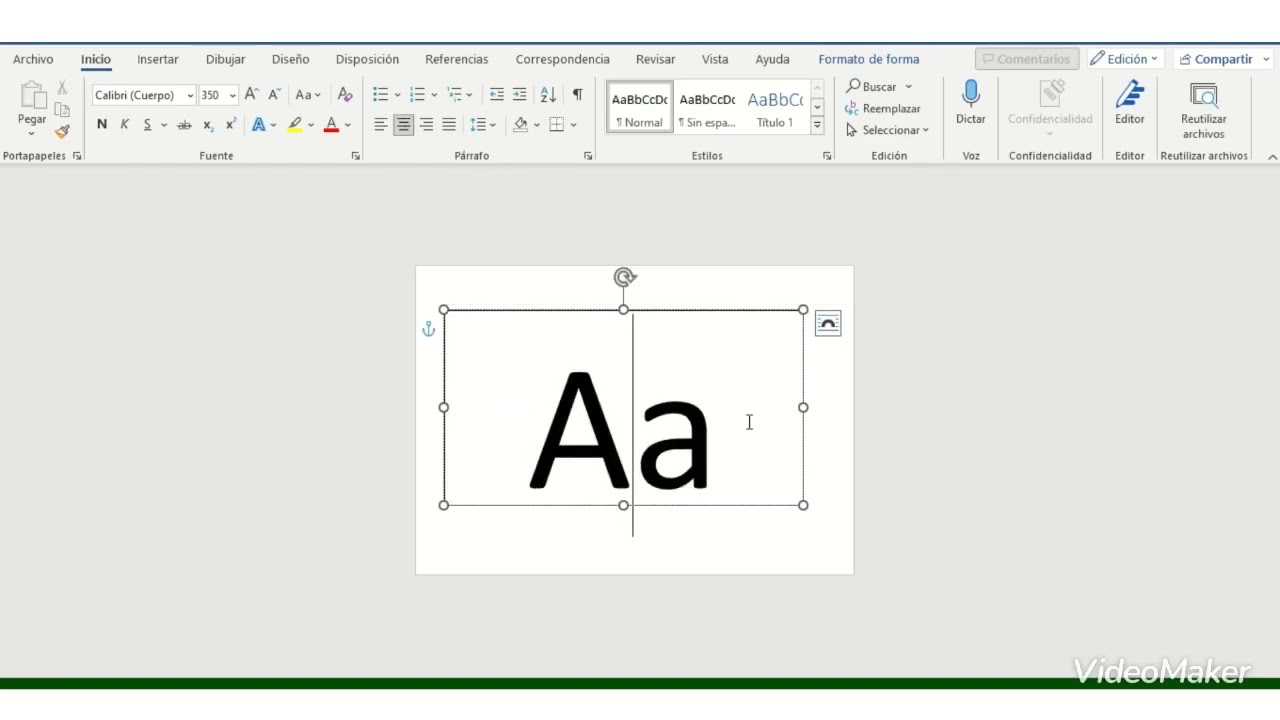 Elaborar un abecedario en Word.