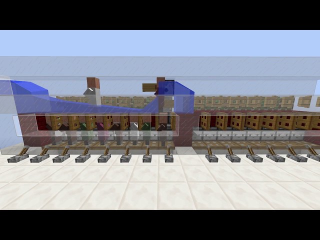 Compact and tiny villager trading hall Minecraft Map