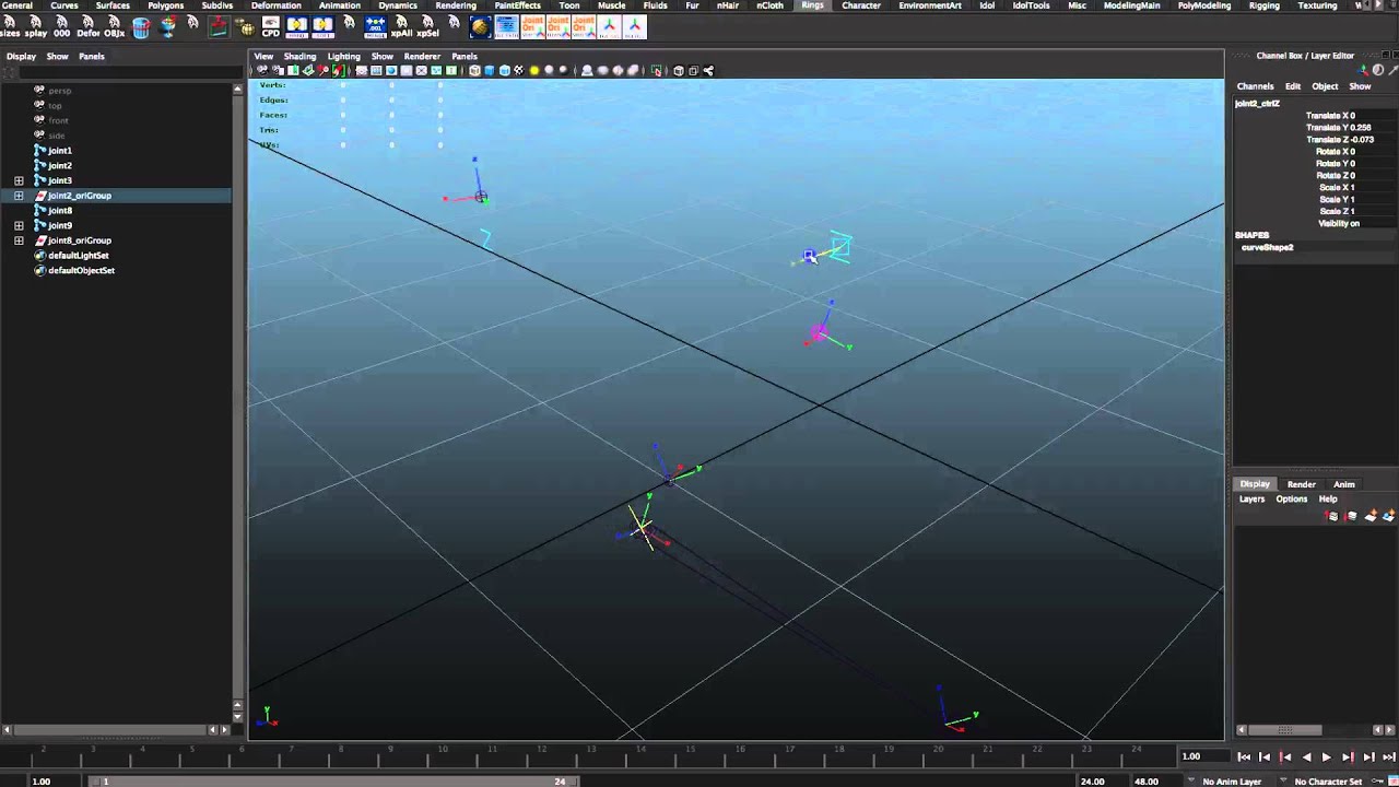Maya Python Script - Joint Orient Script (How to use)