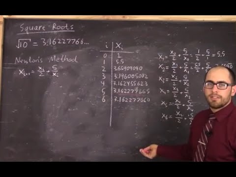 Newton's Method to Find Square Roots