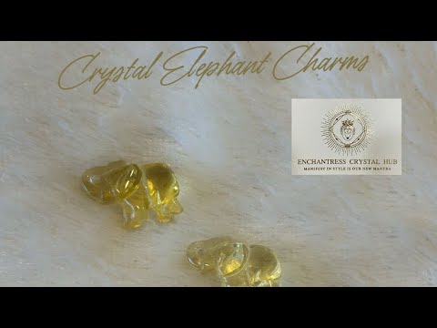 Crystal Elephant Charms 🤍