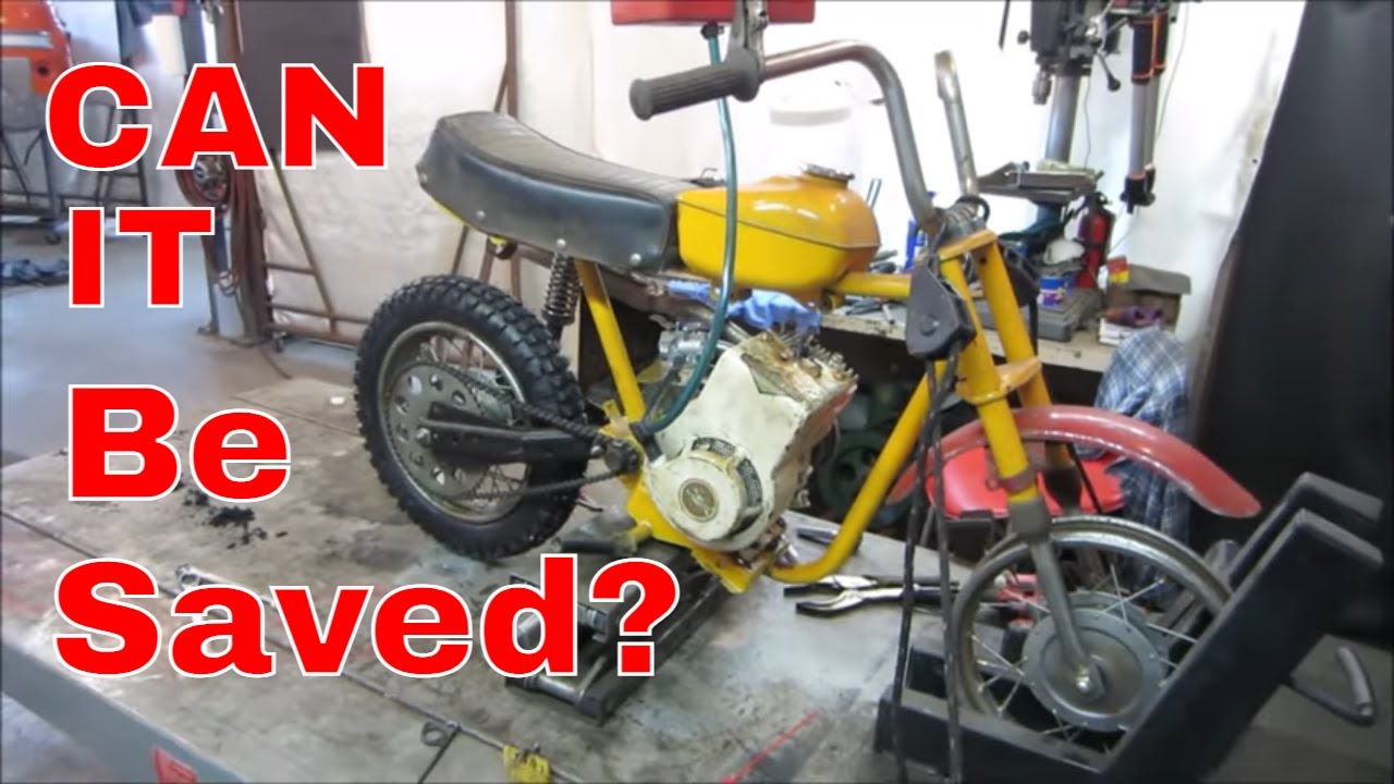 Trashed Rupp Mini Bike, Will It Run? pt2