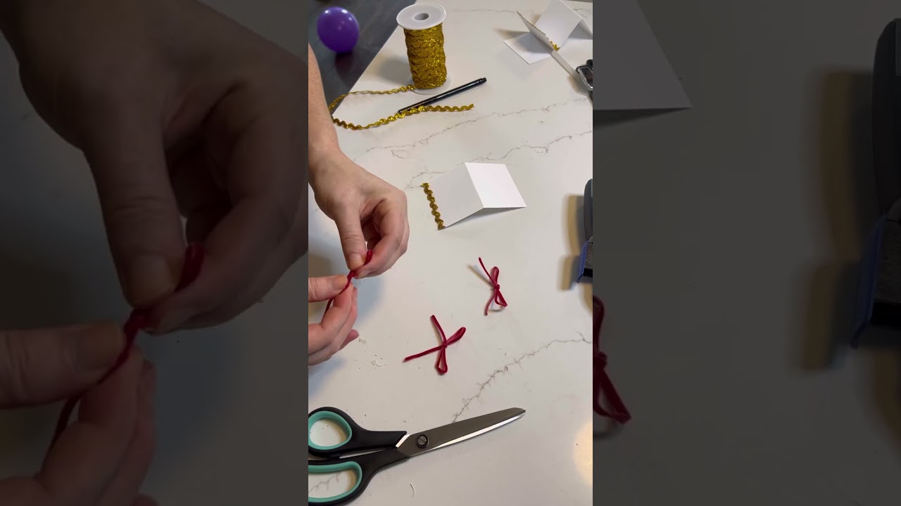 Easy DIY place cards with ribbon