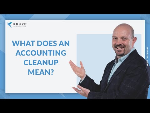 What does an Accounting Cleanup mean?