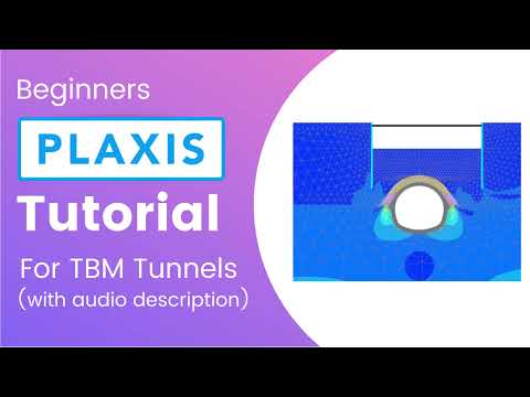 Plaxis 2D V20: Tunnel design & settlement check tutorial with audio description by Tunnel Engineer