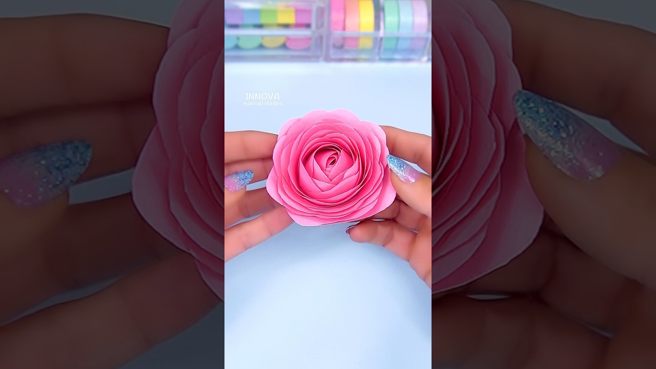 DIY Rosas de papel 🌹 Manualidades con papel 🌹 Flores de papel #diy #manualidades #papel