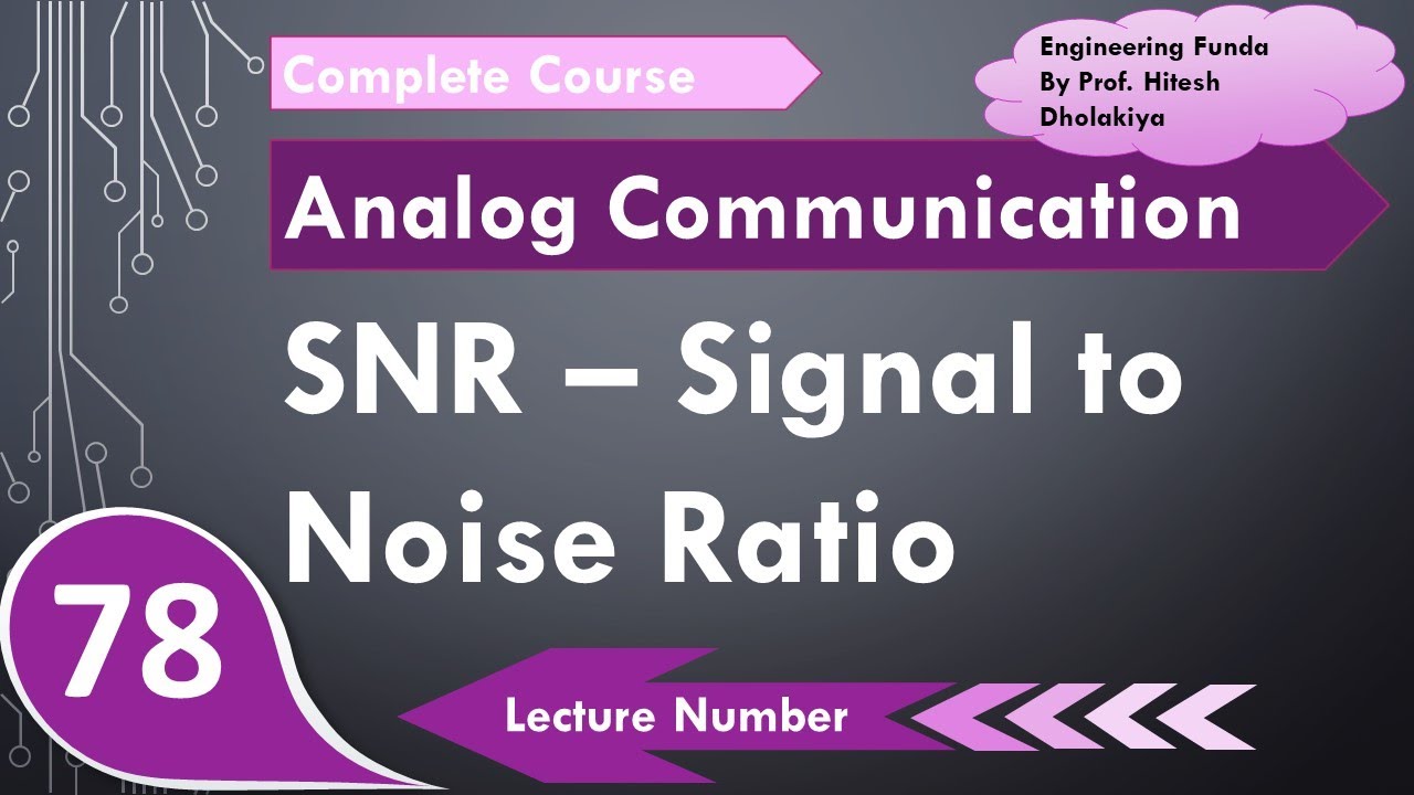 Signal to Noise Ratio SNR (Basics, Definition, Formula, Calculation & Units) Explained