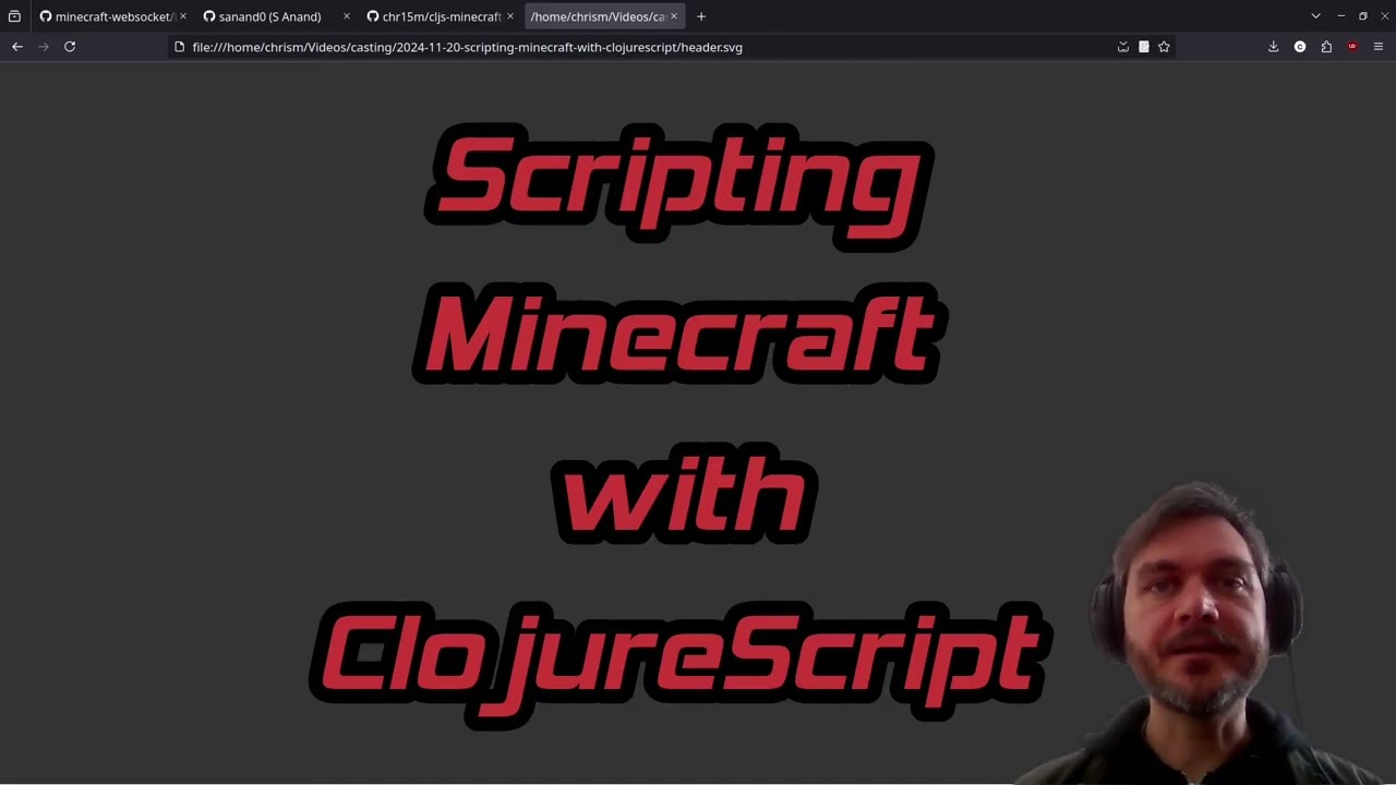Scripting Minecraft With ClojureScript