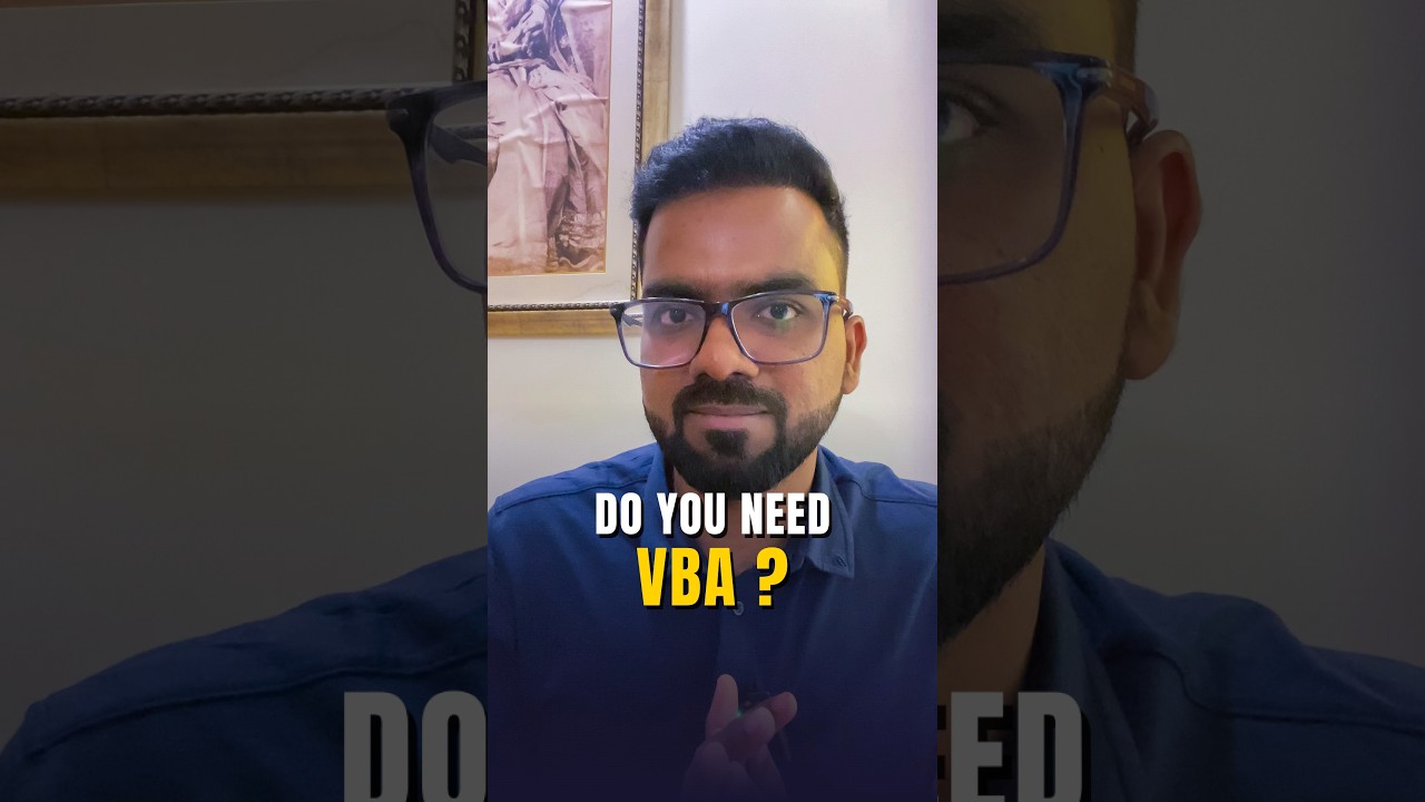 Do you need VBA ?