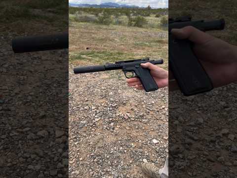 Ruger Mark IV with a SilencerCo Sparrow #gun #rangetime #suppressed #subsonic #22lr #ruger #sparrow