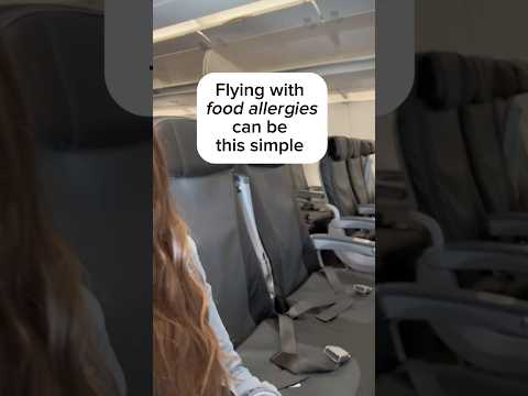 3 steps to keep flying simple with food allergies ✈️ #fyp #allergy #traveltips