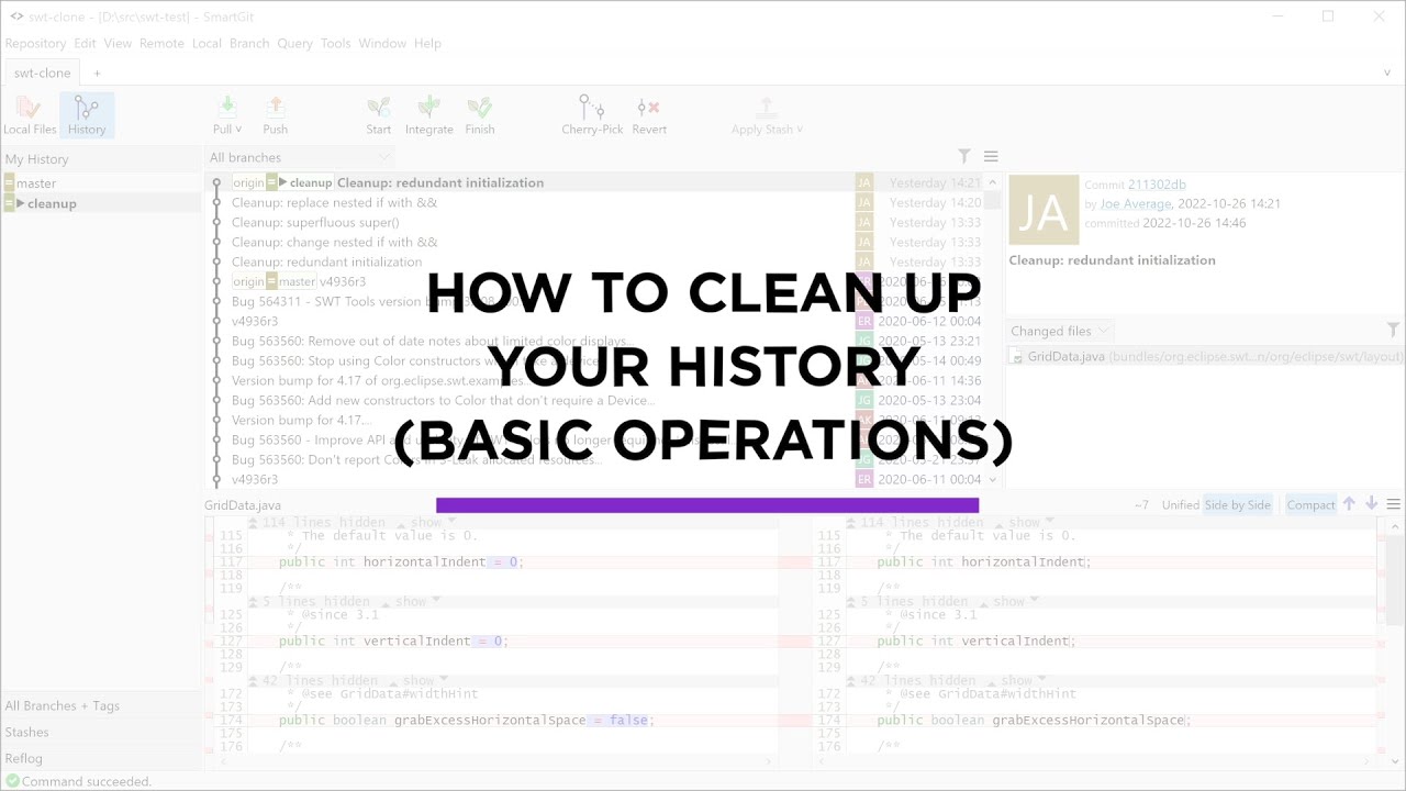 How to Clean Up Your History: Basic Operations