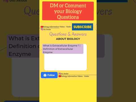 What is Extracellular Enzyme?| Definition of Extracellular Enzyme #shorts #enzyme #biology #bivkedar