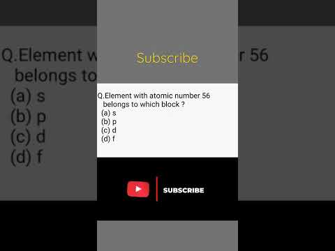 Element with atomic number 56 belong to which block?