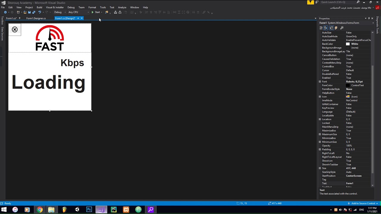Fast.com Duplicate C# Windows Application + Github