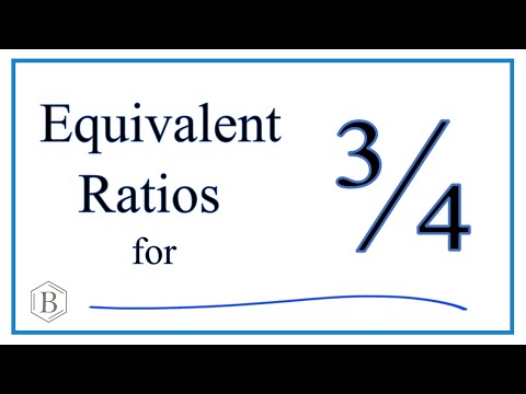 Equivalent Ratio for 3/4