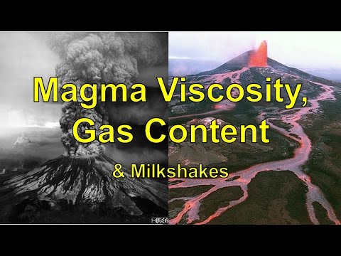 Magma Viscosity & Gas Content | GeoScience Videos