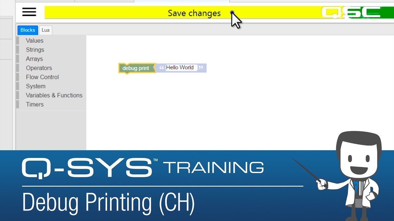 Q-SYS Control 101 - Scripting Basics C (CH)