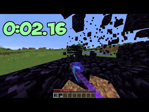 fastest obsidian mining