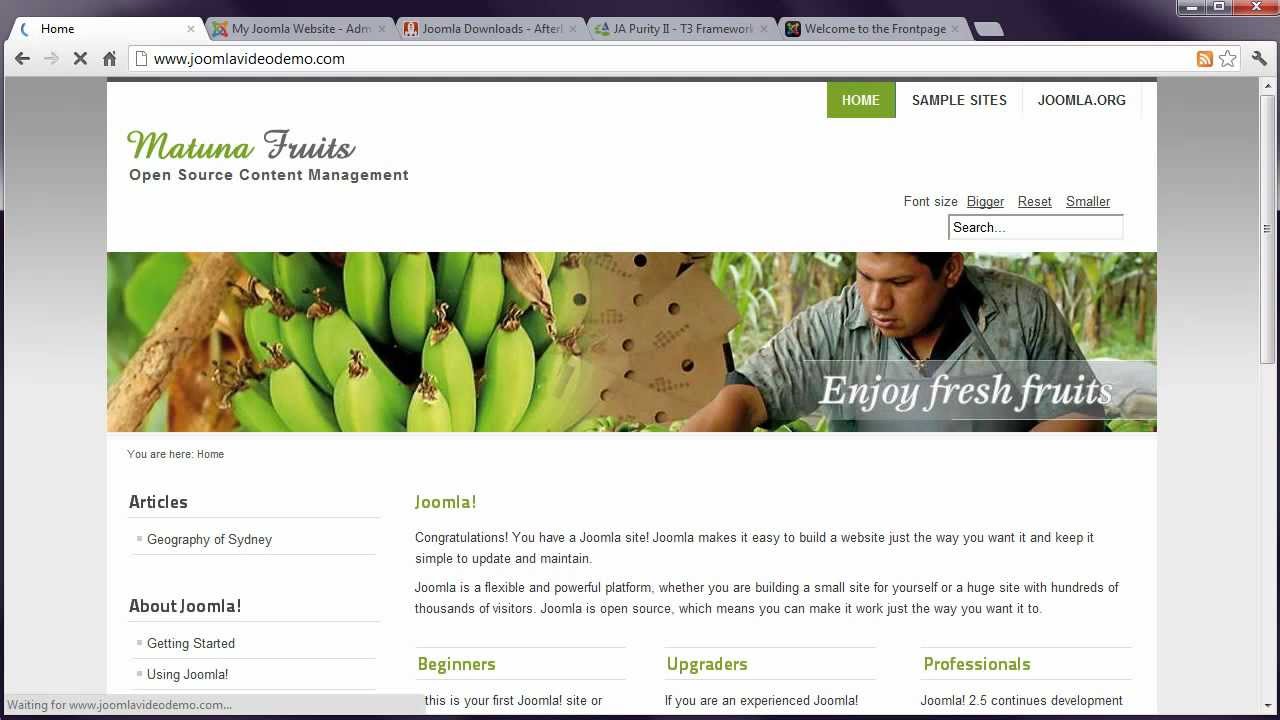 Joomla 2.5 Tutorial (HD) - Lesson 18 - Templates