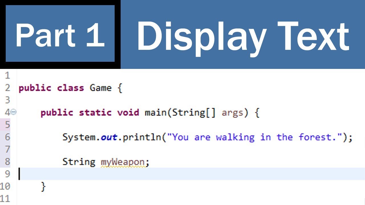 Super Beginner's Text Adventure Game Development in Java PART 1 - Learn Java by making a game