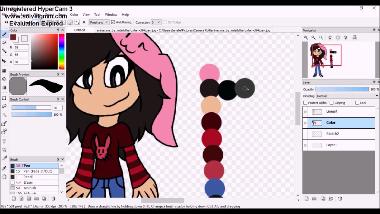 Jenny's new design speedpaint