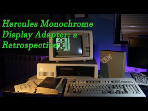 Hercules Monochrome Display Adapter On My IBM 5162 XT Model 286: a Retrospective