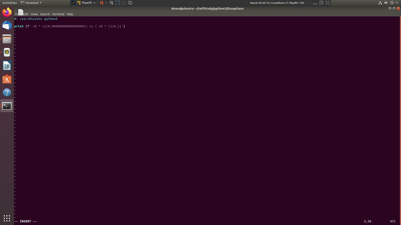 python3, ZeroDivisionError division by zero