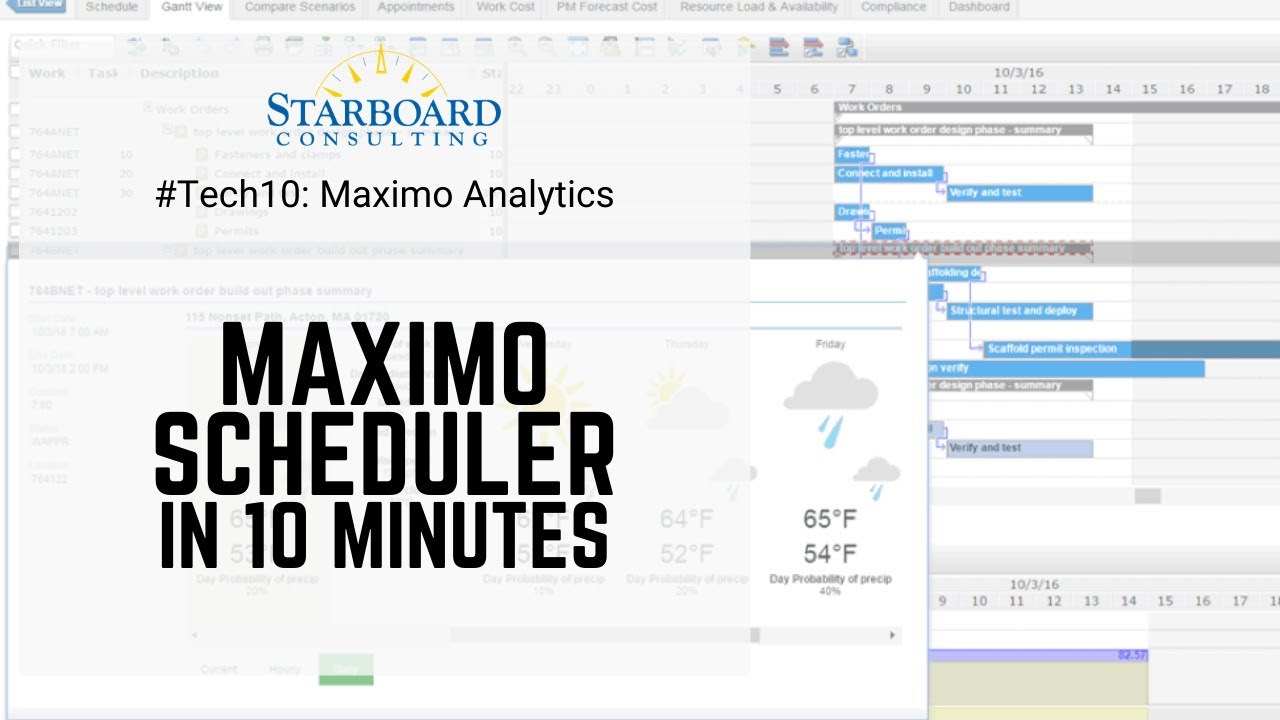 Tech 10: Maximo Scheduler