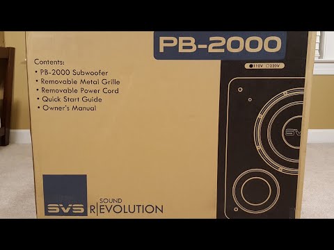 SVS PB-2000 12" Subwoofer Unboxing