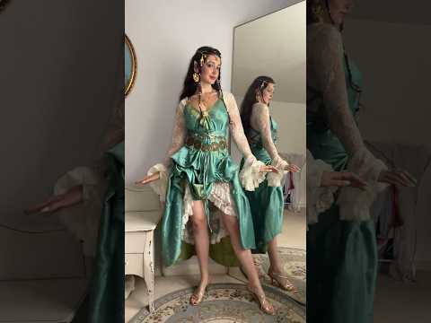 get ready with me ๐ง๐ปโโ๏ธ green witch elf mage inspired fantasy outfit ๐ง๐ปโโ๏ธ๐ช